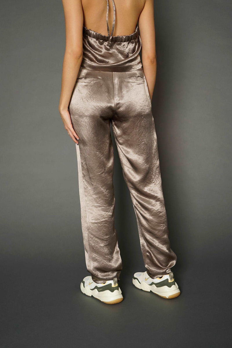 Dax Champagne Pleated Full Pants – NINObrand