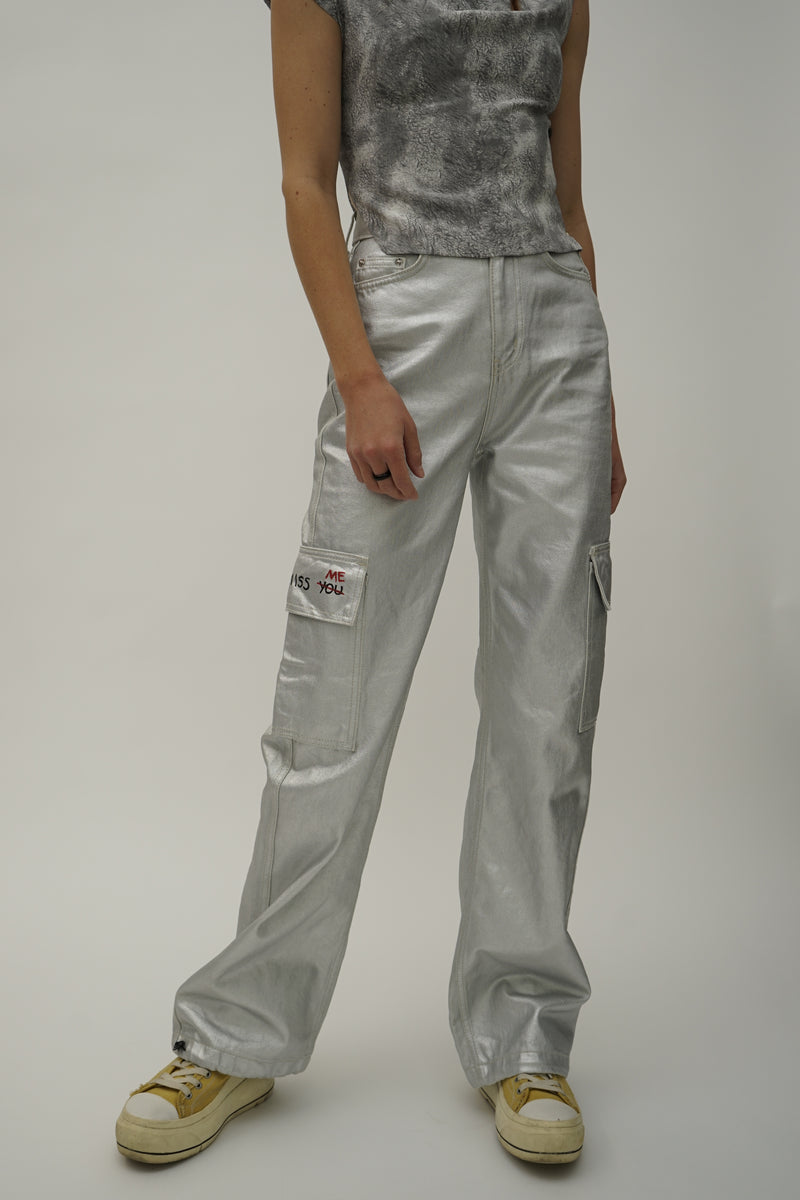 Emi Silver Denim Jeans – NINObrand