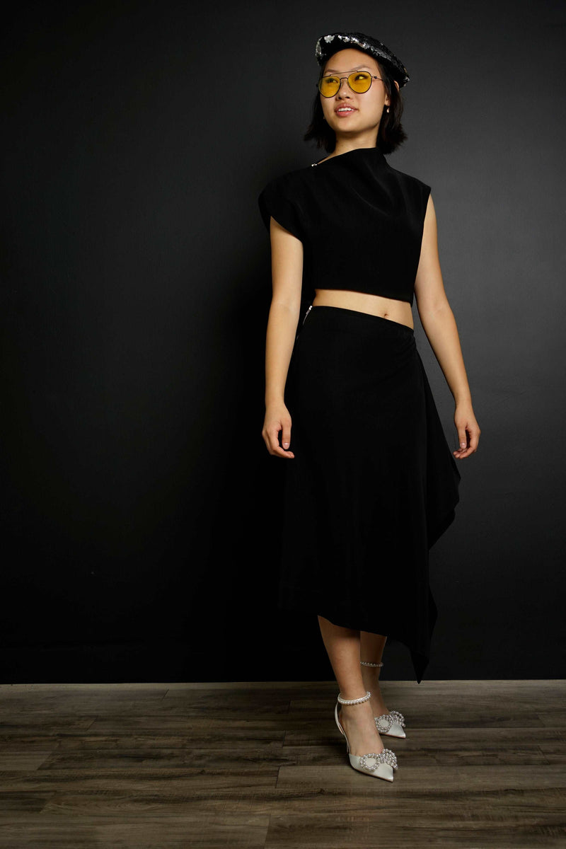Polina Two Piece Black Dress – NINObrand