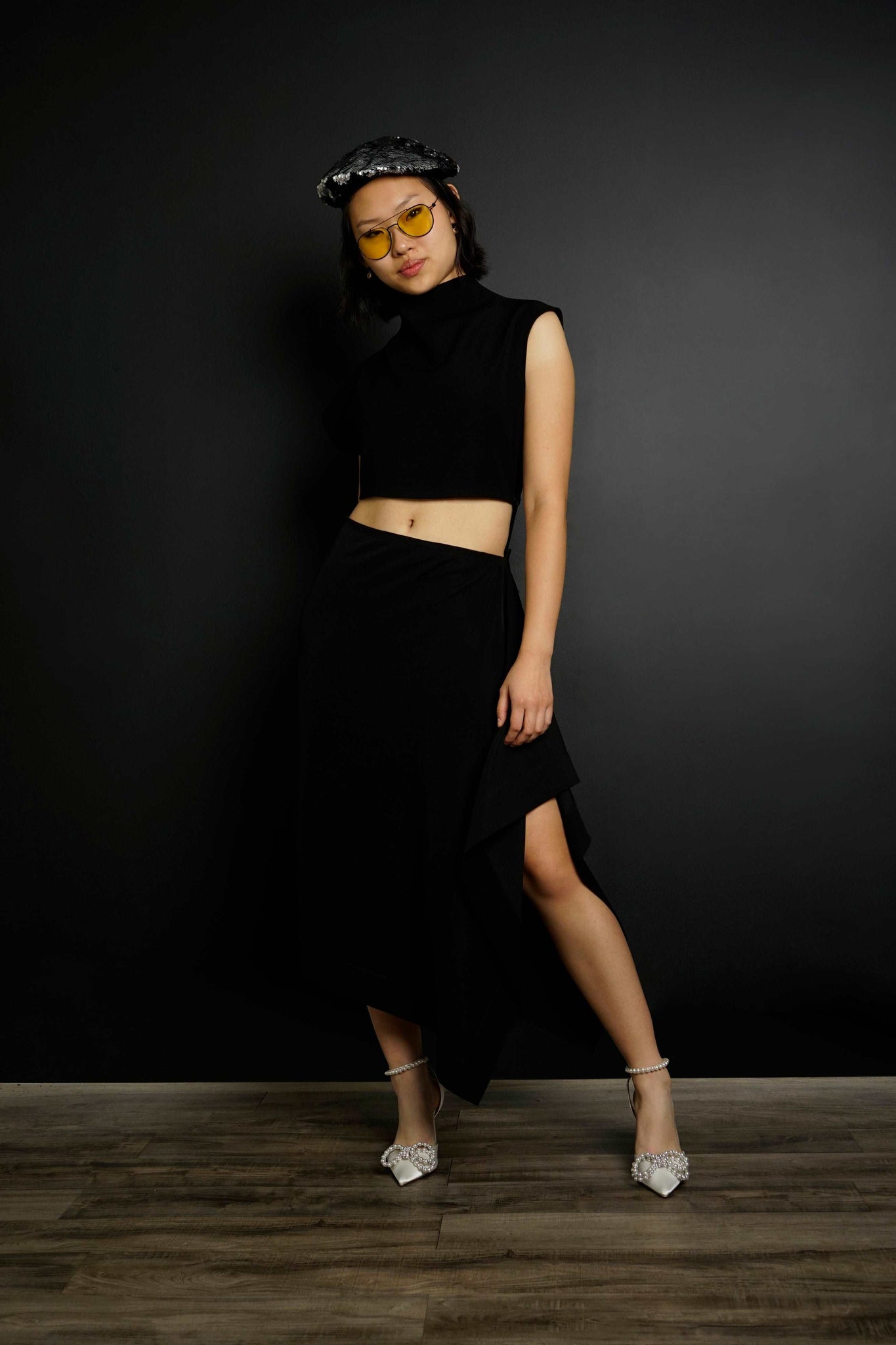 Polina Two Piece Black Dress – NINObrand